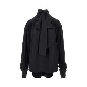 Andamane Mathilda Satin Blouse - Black