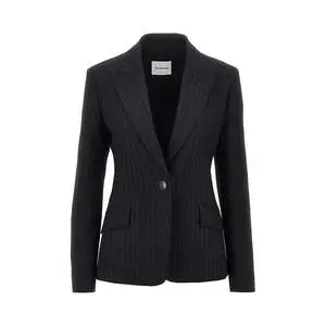 Andamane Bianca' Jacket With Pin-striped Motif