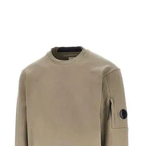 C.P. COMPANY Crewneck Cotton Sweatshirt With Nfc Lens An