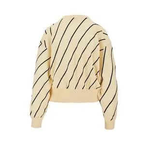 Versace Knitted Cardigan With Logo Embroidery - Yellow