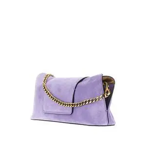 Versace Suede Leather 'vivian' Clutch