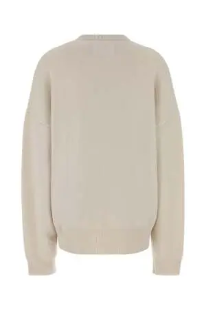Extreme Cashmere Ivory Stretch Cashmere Blend N°496 Oversize Sweater