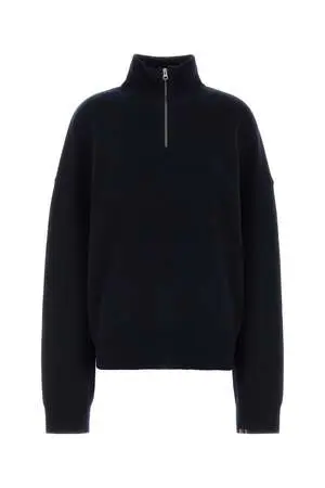 Extreme Cashmere Navy Cashmere Blend N°235 Sweater - Blue