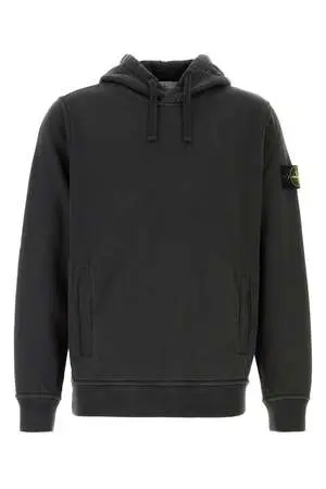 Stone Island Charcoal Cotton Sweatshirt - Grey