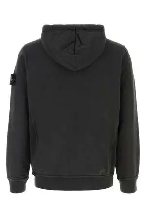 Stone Island Charcoal Cotton Sweatshirt