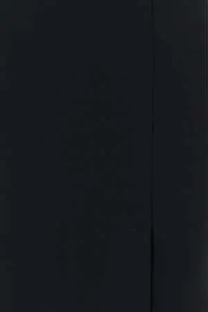 Andamane Stretch Gabardine Skirt With Side Slits