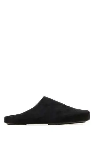 UMA WANG Calf Hair Slipper - Black