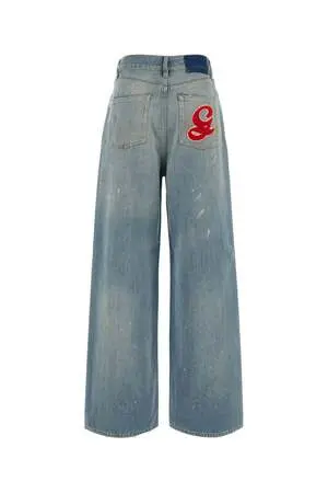 GOLDEN GOOSE Boyfriend Jeans With G Patch And Star Embellishments