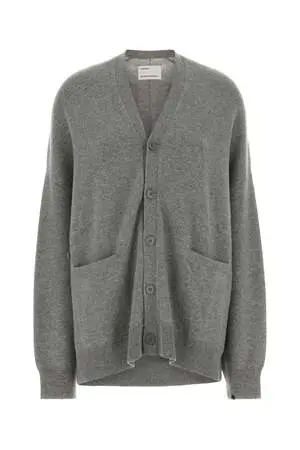 Extreme Cashmere Stretch Cashmere Blend N°24 Oversize Cardigan - Grey
