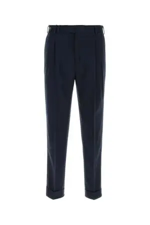 PT TORINO Navy Cotton Blend Pant - Blue