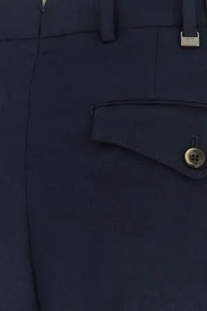 PT TORINO Navy Cotton Blend Pant