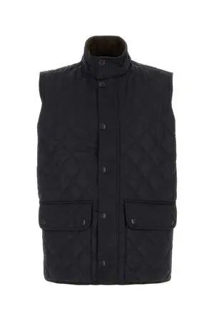 Barbour Quilted Sleeveless Vest With High Neck - Blue