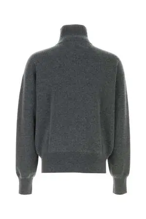 Extreme Cashmere High Neck Zip Up Cardigan