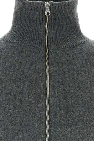 Extreme Cashmere High Neck Zip Up Cardigan