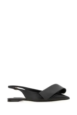 Givenchy Leather Twisted Ribbon Ballerinas