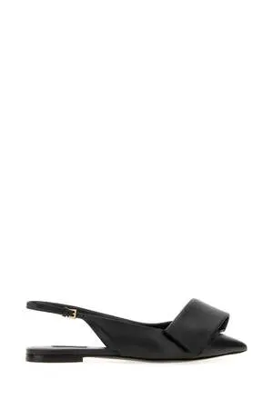 Givenchy Leather Twisted Ribbon Ballerinas