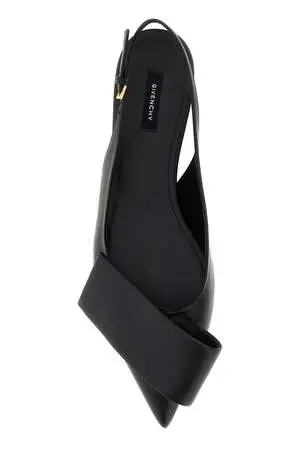 Givenchy Leather Twisted Ribbon Ballerinas