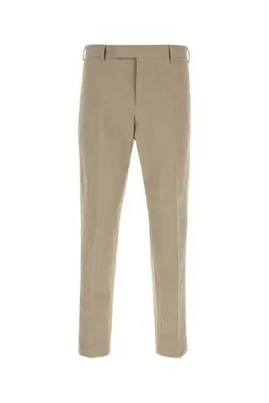 PT TORINO Cappuccino Stretch Cotton Pant - Light Brown