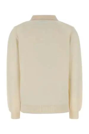 BLAZE Cream Wool Blend Highland Polo Shirt