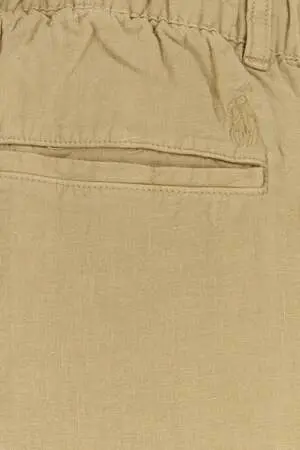 Polo Ralph Lauren Beige Linen Pleated Trousers