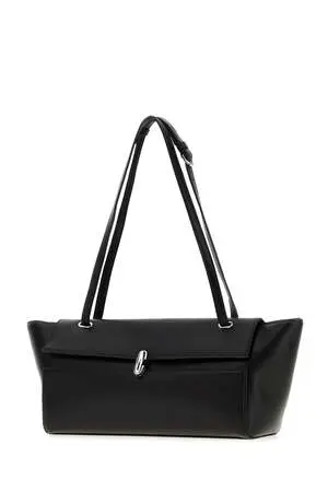 Savette Leather Trapeze Shoulder Bag