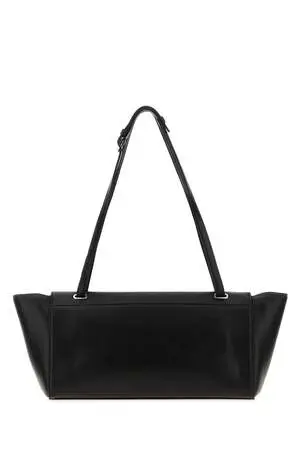 Savette Leather Trapeze Shoulder Bag