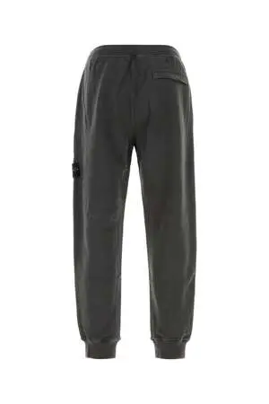 Stone Island Charcoal Cotton Joggers