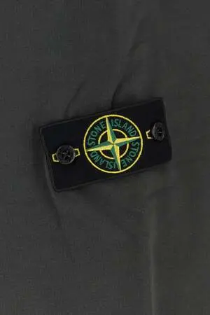 Stone Island Charcoal Cotton Joggers