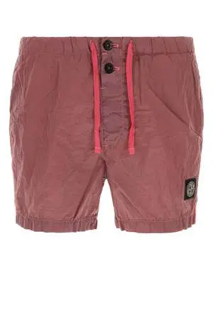 Stone Island Dark Nylon Swimming Shorts - Pink