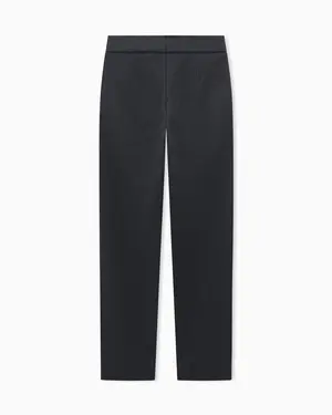 Giorgio Armani Slim-fit Trousers In Compact Stretch Silk