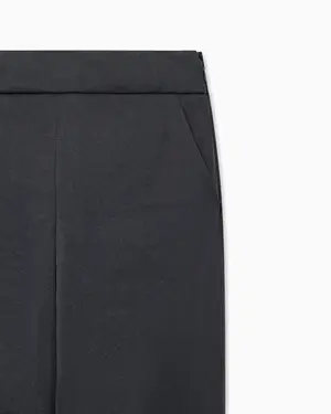 Giorgio Armani Slim-fit Trousers In Compact Stretch Silk