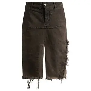 Rick Owens Spliced Denim Skirt