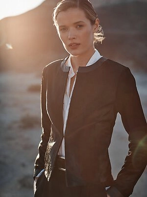 Overland Kyra Calfskin Leather Jacket