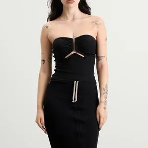 Rick Owens Alannah Cropped Bustier Top