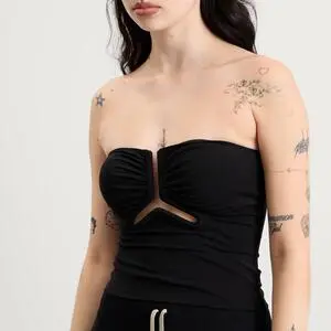 Rick Owens Alannah Cropped Bustier Top