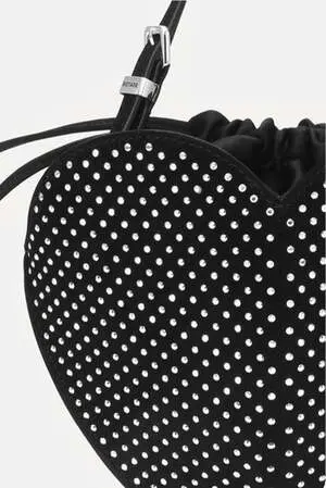 ROTATE BY BIRGER CHRISTENSEN Rhinestone Heart Bag