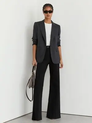 REISS Sakura Patch Pocket Flared Jeans