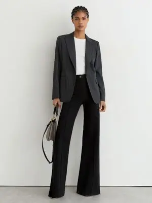 REISS Sakura Patch Pocket Flared Jeans