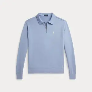 Ralph Lauren Ralph Lauren Loopback Fleece Collared Sweatshirt Chambray Blue