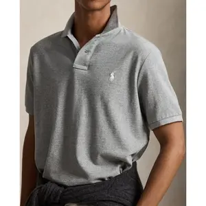 Ralph Lauren The Iconic Classic Fit Mesh Polo - Rain Heather