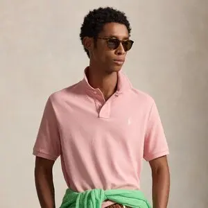 Ralph Lauren The Iconic Classic Fit Mesh Polo - Salsa Heather