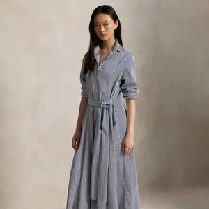 Women's Pleated Pocket Shirtdresses