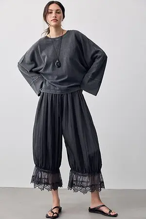 Free People We The Free Atlas Dolman Long Sleeve Top - Black