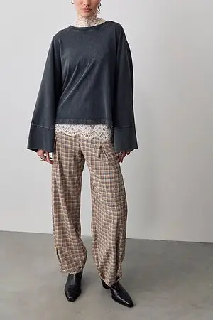Free People We The Free Atlas Dolman Long Sleeve Top - Black