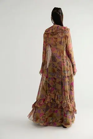 Free People Heirloom Printed Maxi Top