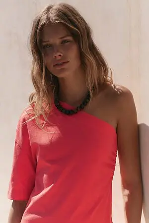 Free People Esmee One-shoulder T-shirt Mini Dress