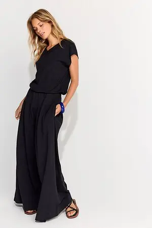 Free People Flora Jumpsuit - Black