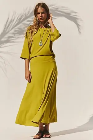 Free People Good Feels Maple Midi Dress