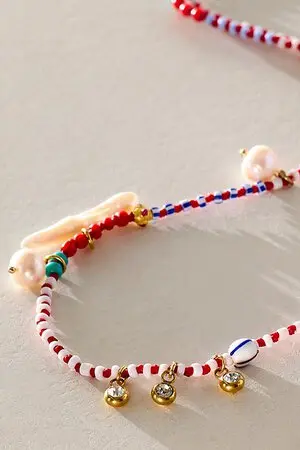 MEREDITH WATERSTRAAT Knotted Bead Necklace