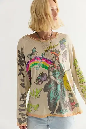 MAGNOLIA PEARL Slow Down Viggo Graphic Long Sleeve Tee